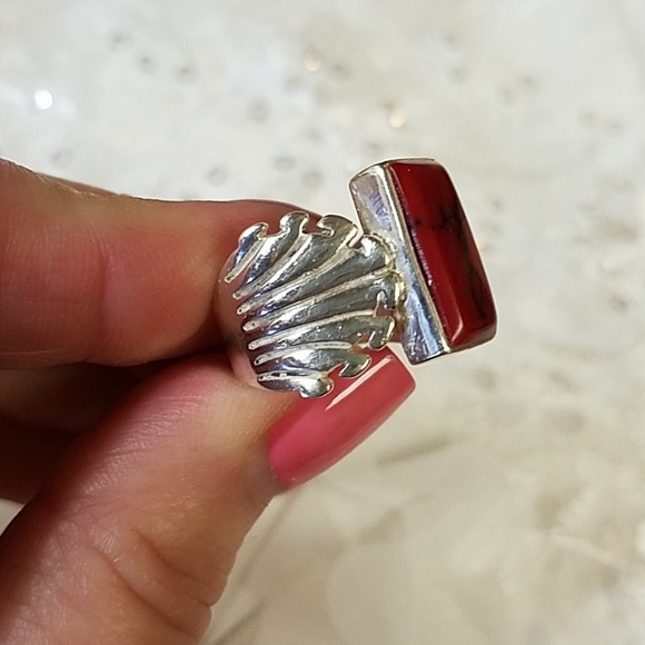 Todd Ott | Jewelry | Todd Ott Rhodonite Sterling Silver Ring | Poshmark